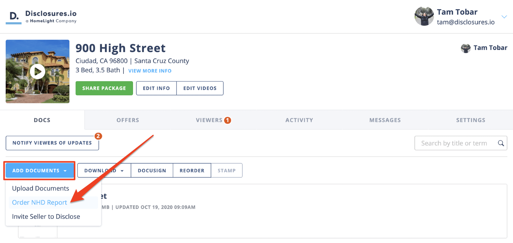 How to order an NHD Report