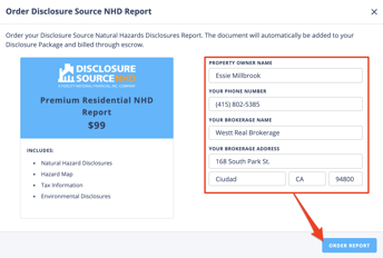 How to order an NHD Report