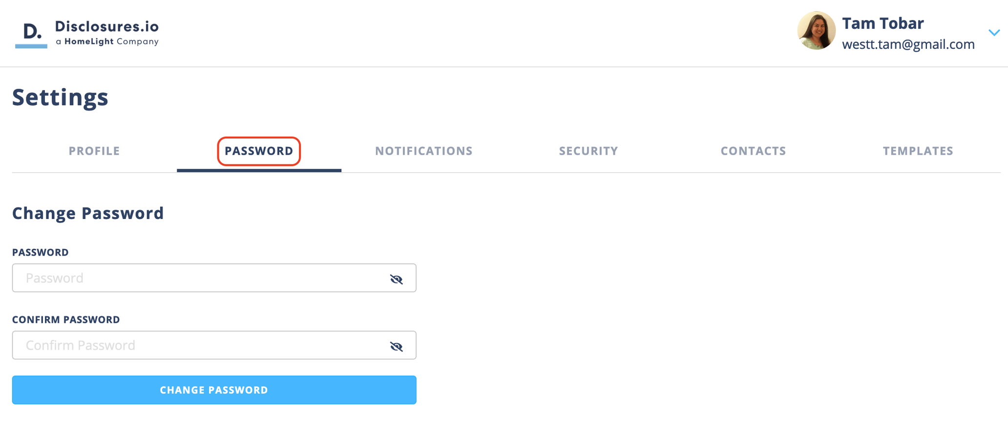 Resetting Your Password