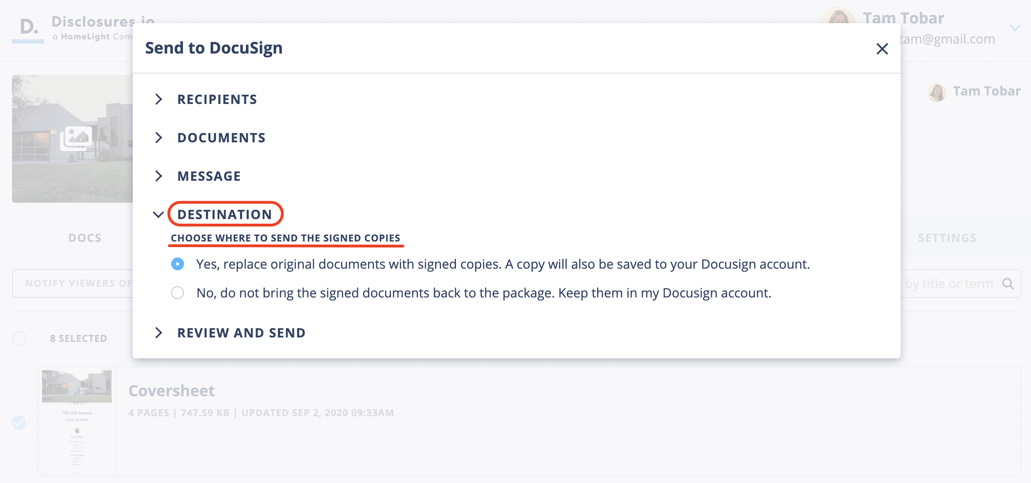 Seller Signing Documents