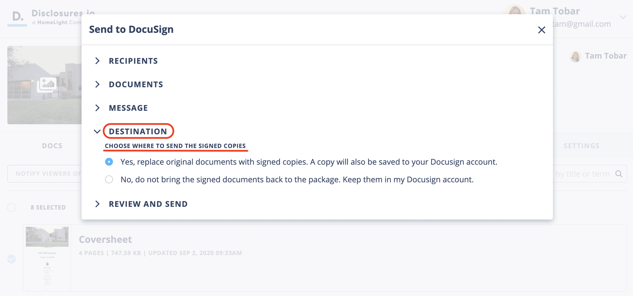 Seller Signing Documents